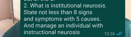 Solved 2. What is institutional neurosis. State not less | Chegg.com