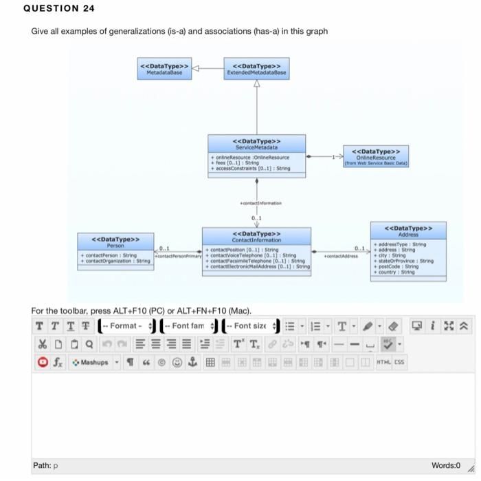 Solved QUESTION 24 Give all examples of generalizations | Chegg.com