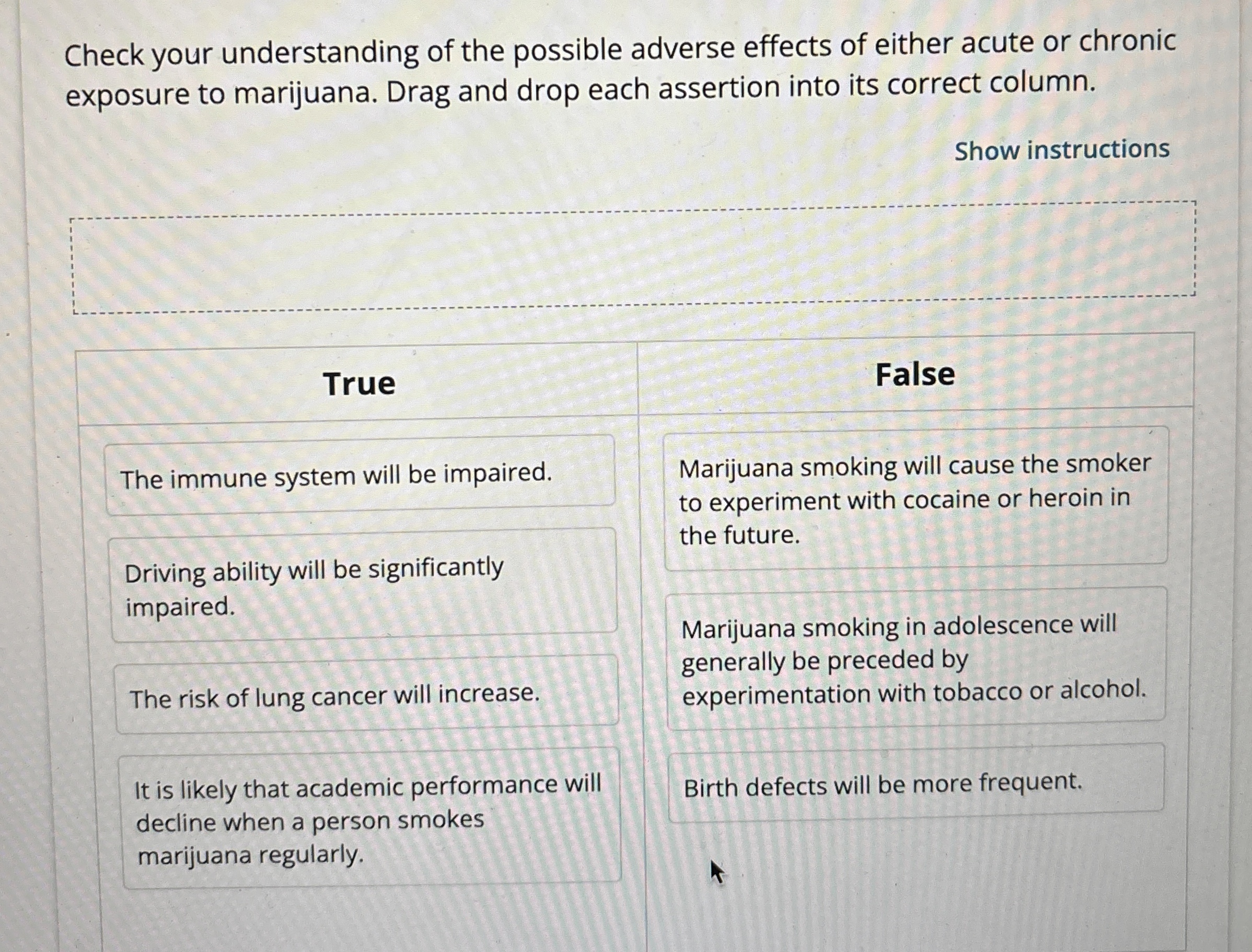 Solved Check your understanding of the possible adverse | Chegg.com