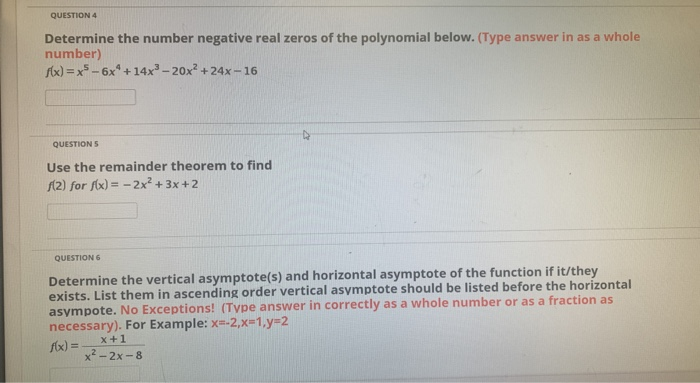 Solved QUESTION 1 Determine the number of turning points. | Chegg.com