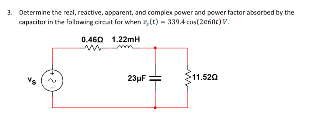 Solved DetwDetermine the real, reactive, apparent, and | Chegg.com
