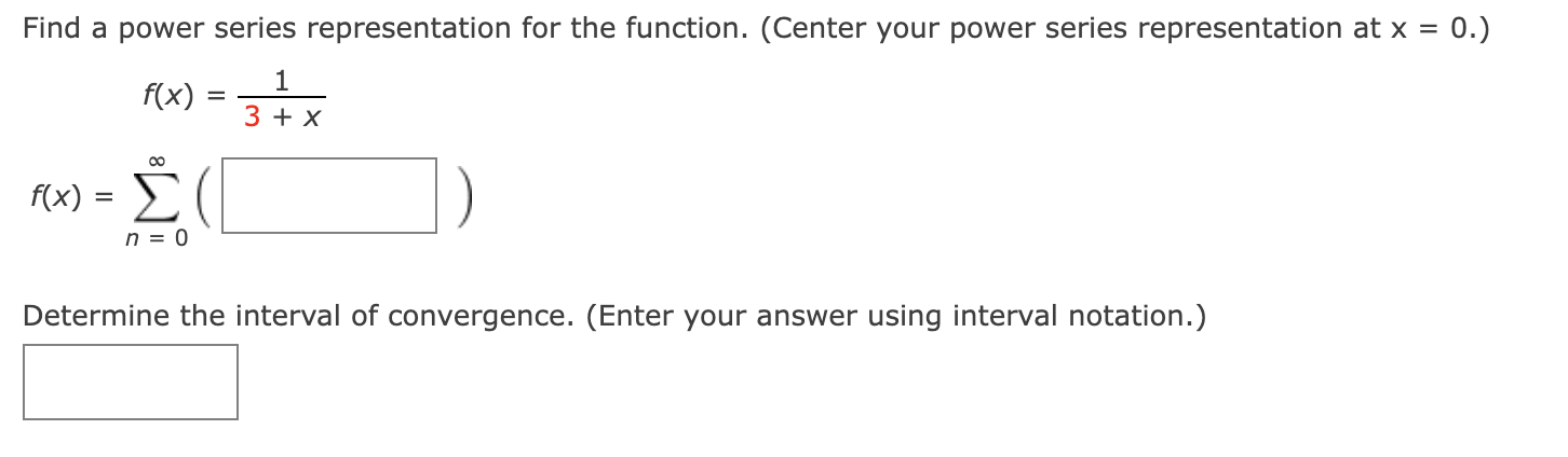 Solved Find a power series representation for the function. | Chegg.com