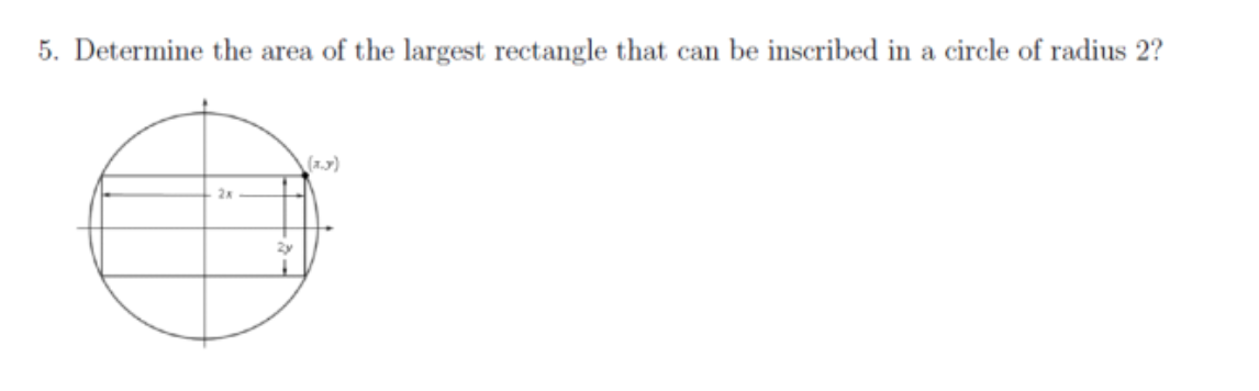 Solved Determine the area of the largest rectangle that can | Chegg.com