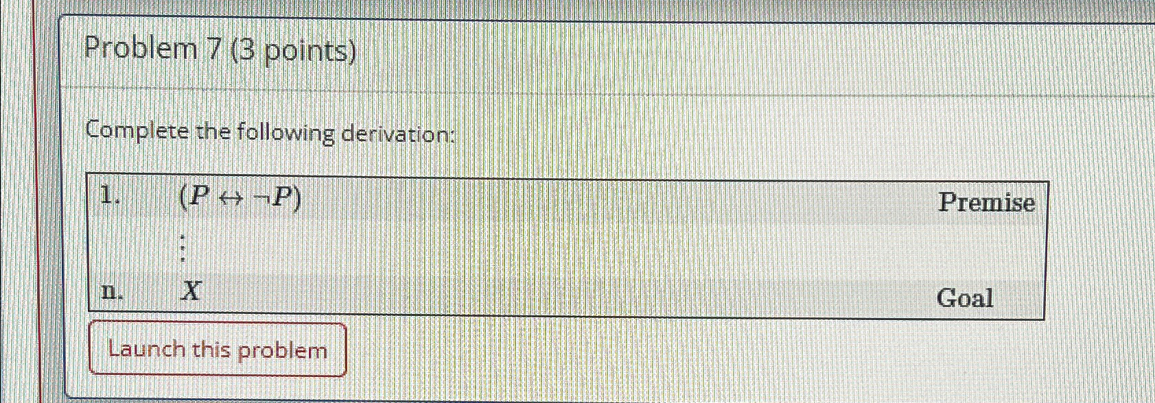 Solved Problem 7 (3 ﻿points)Complete the following | Chegg.com