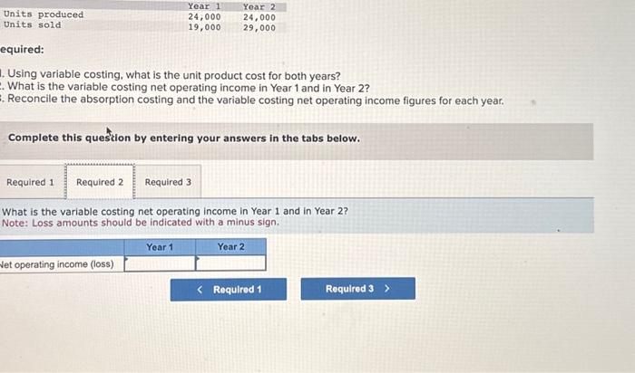 Solved Using variable costing. what is the unit product cost | Chegg.com