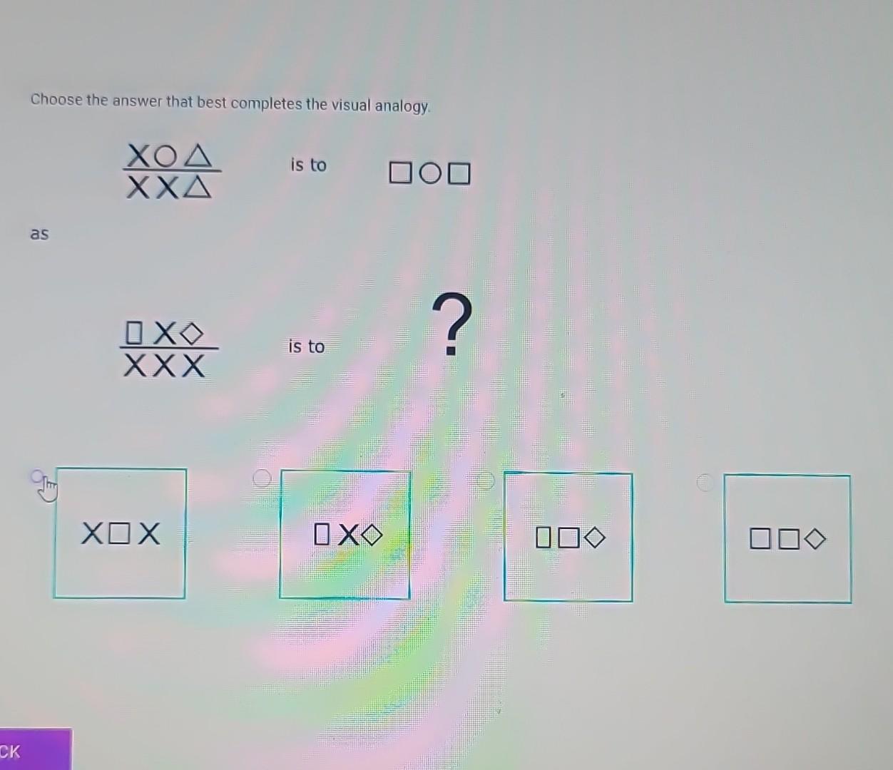 64 Choose the answer that best completes the visual | Chegg.com