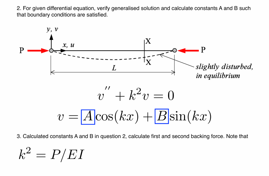 Solved Calculated constants A and B in ﻿question 2, | Chegg.com