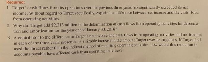 Solved Target's financial statements and disclosure notes | Chegg.com