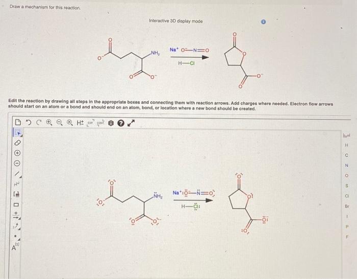 Solved Draw a mechanism for this reaction Interactive 3D | Chegg.com