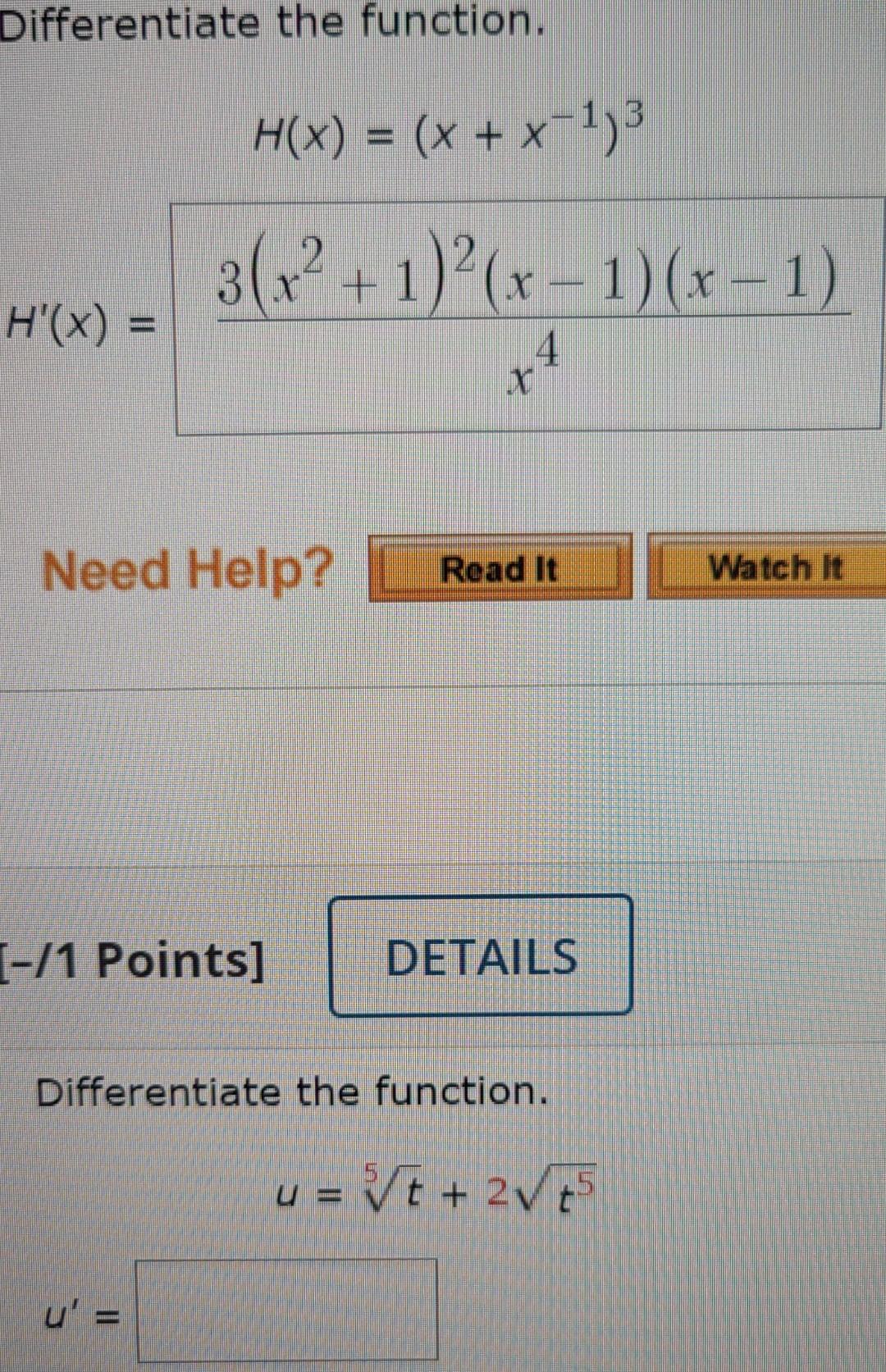 Solved Differentiate the function. | Chegg.com