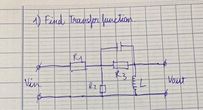 Solved 1) Find Transfer function. | Chegg.com