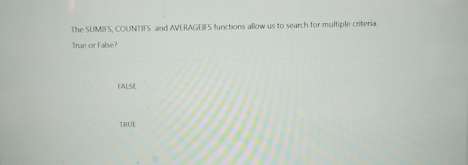 Solved The SUMIFS, COUNTIFS and AVERAGHIFS functions allow | Chegg.com