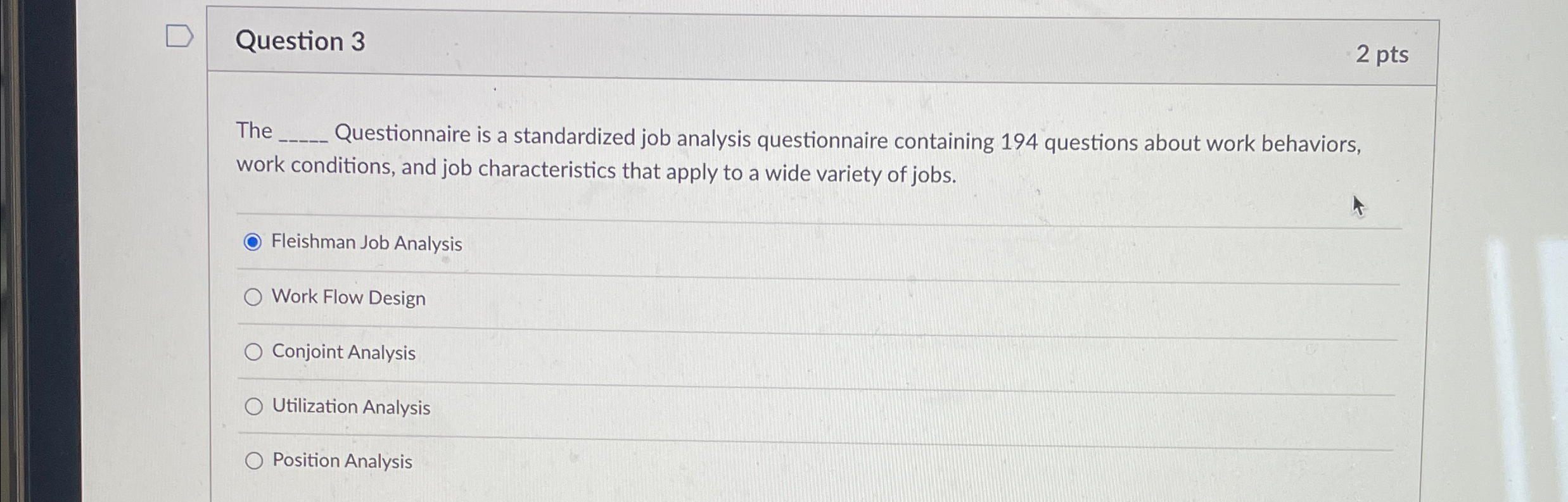Solved Question 32 ﻿ptsThe ﻿Questionnaire is a | Chegg.com