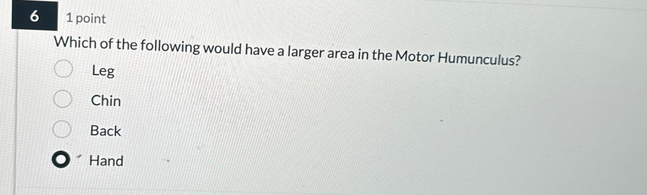 Solved 61 ﻿pointWhich of the following would have a larger | Chegg.com