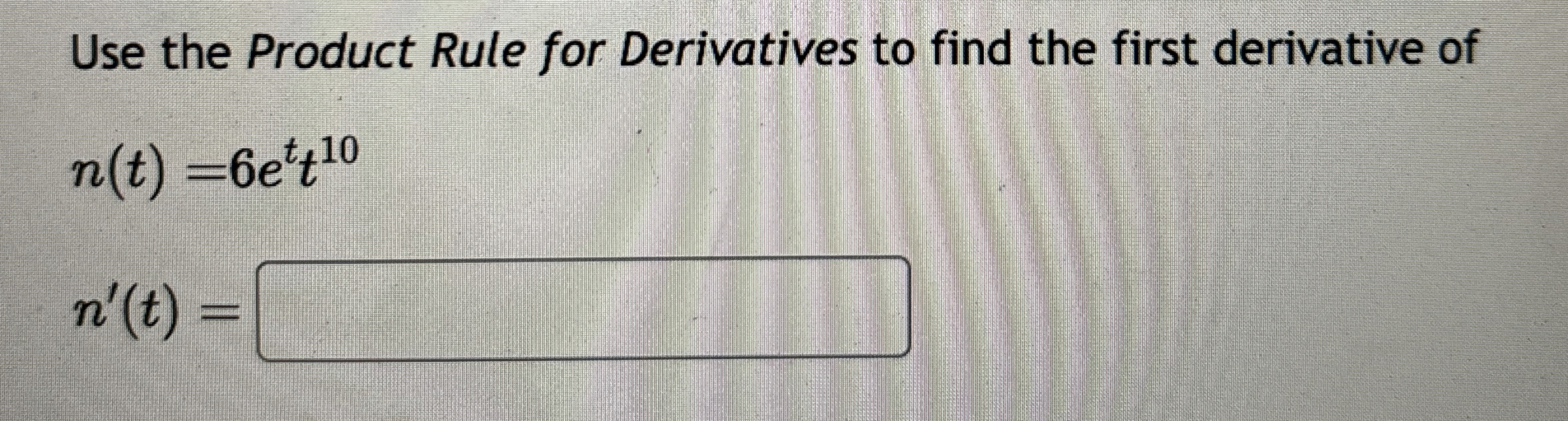 Solved Use the Product Rule for Derivatives to find the | Chegg.com