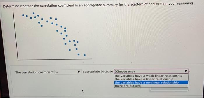 Solved Determine Whether The Correlation Coefficient Is An