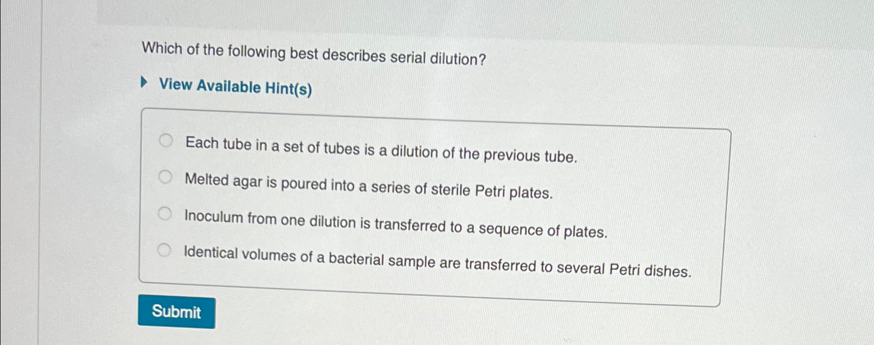Solved Which of the following best describes serial | Chegg.com