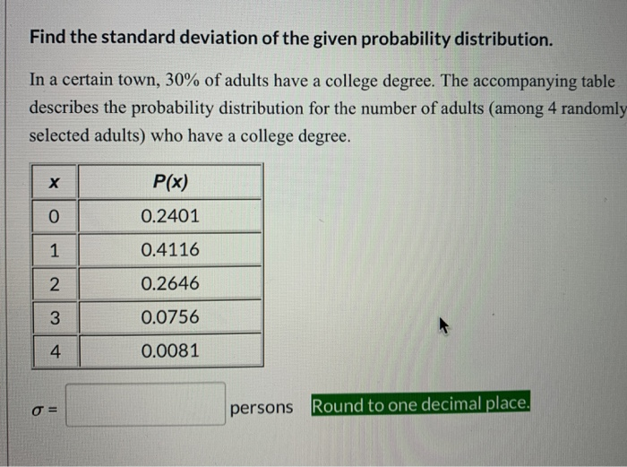 Solved Identify the given random variable as being discrete | Chegg.com