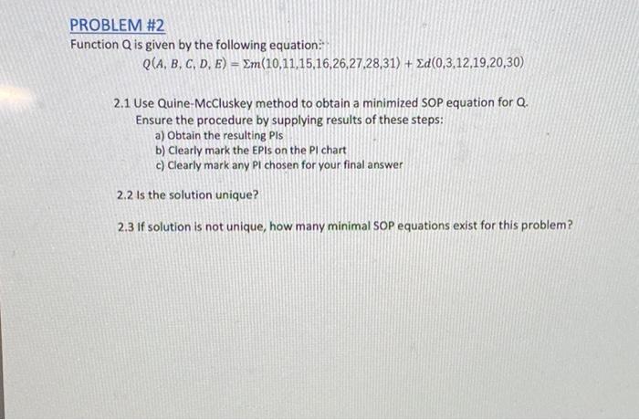 Solved Use K-maps to obtain a minimized equation for each | Chegg.com
