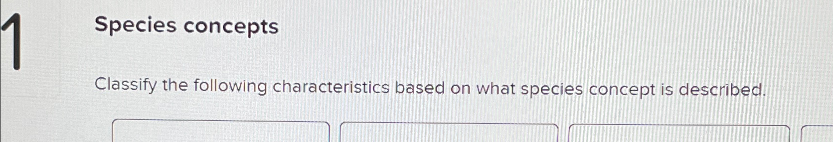 Solved Classify the following characteristics based on what | Chegg.com