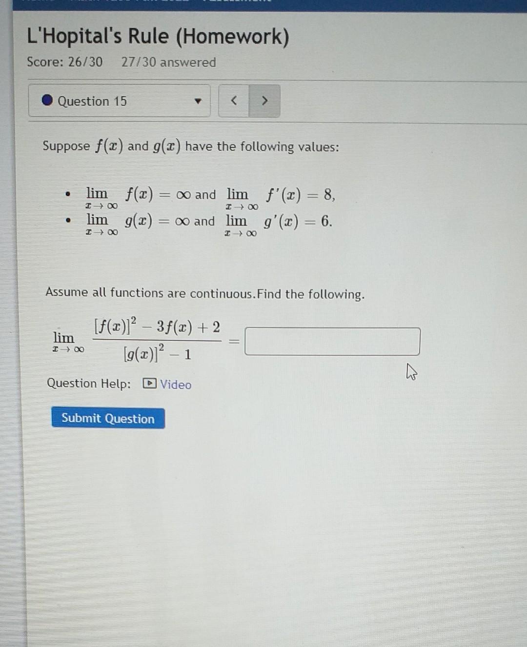 Solved Suppose f(x) and g(x) have the following values: - | Chegg.com