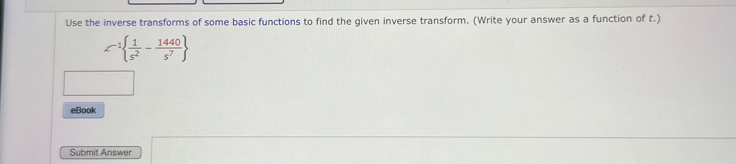 Solved Use the inverse transforms of some basic functions to | Chegg.com