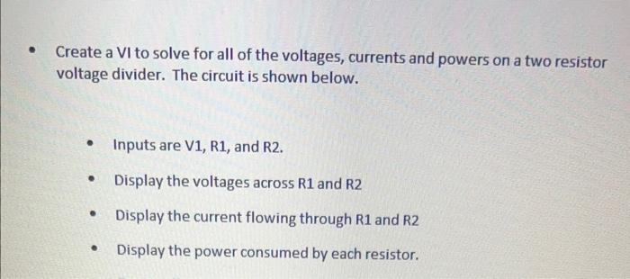 Solved Create a VI to solve for all of the voltages, | Chegg.com