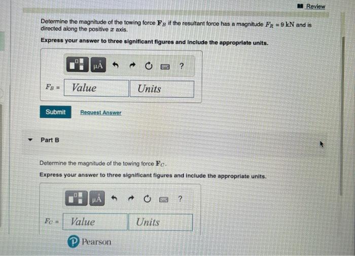 Solved In setθ=15∘Determine the magnitude of the towing | Chegg.com
