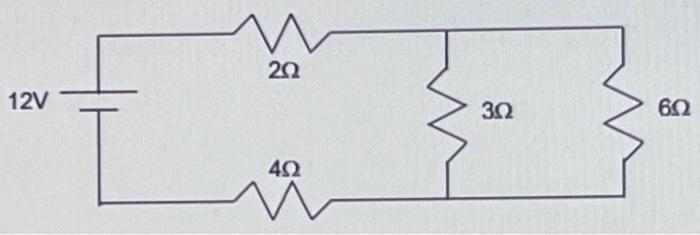 Solved 4 resistors are connected to a 12V battery a.What is | Chegg.com