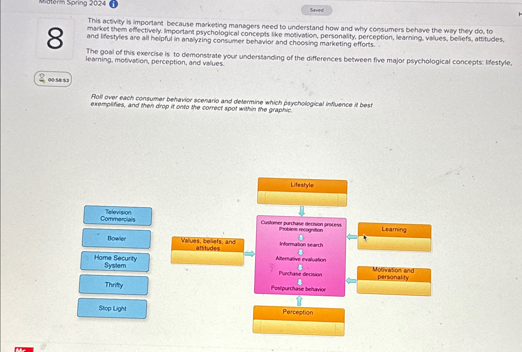 Solved Miaterm Spring 2024 ﻿iSavedThis activity is important | Chegg.com