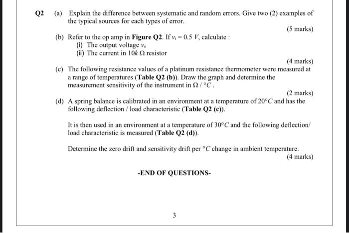 Solved Q2 (a) Explain the difference between systematic and | Chegg.com