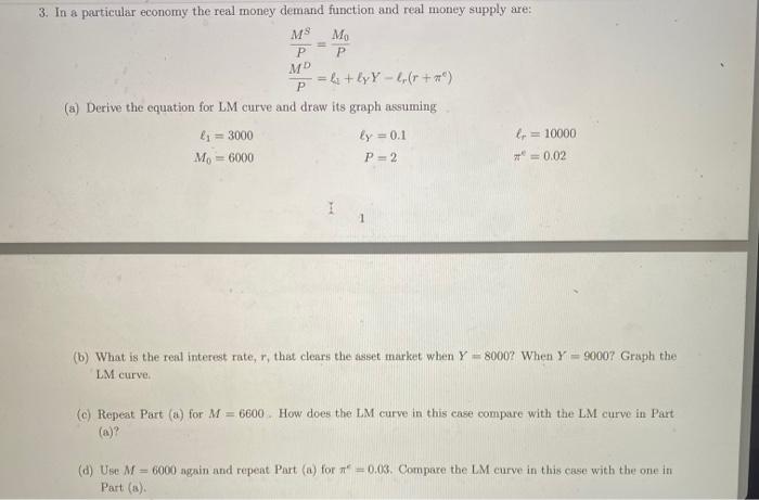 Solved PMS=PM0PMD=ℓ1+ℓYY−ℓr(r+πe) (a) Derive the equation | Chegg.com