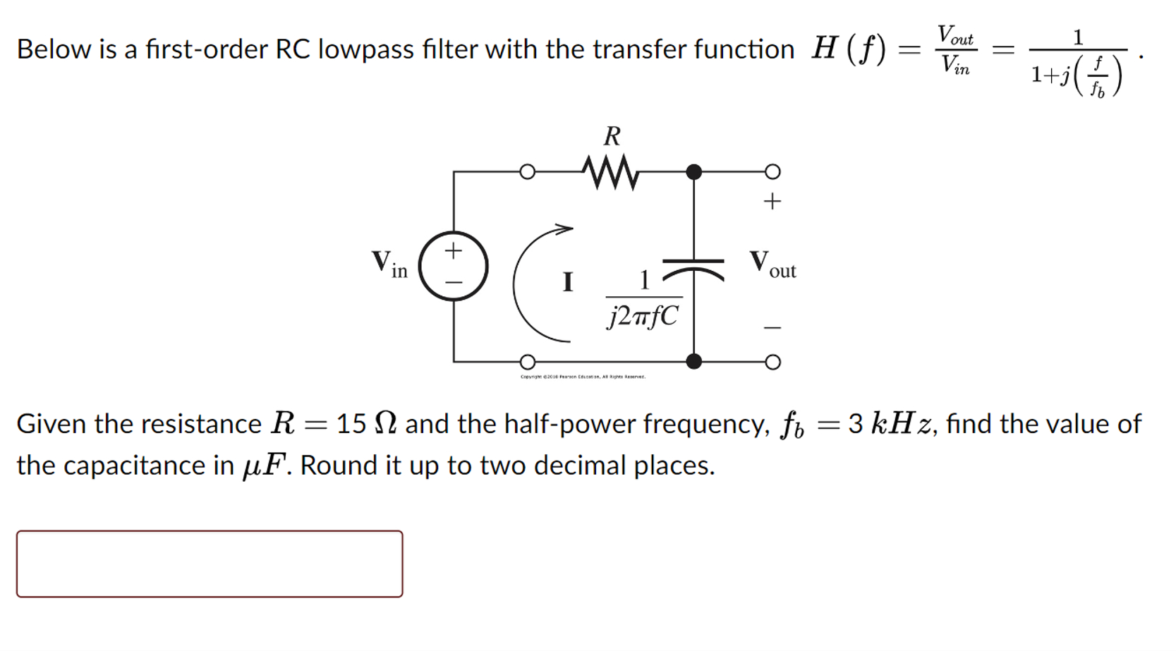 Solved Given the resistance R=15Ω ﻿and the half-power | Chegg.com