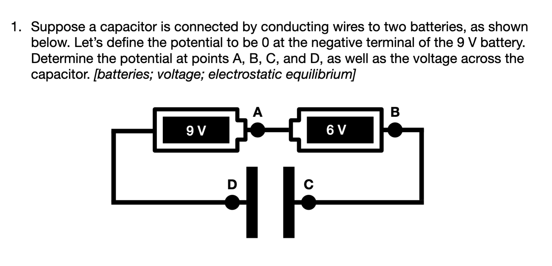Solved Suppose a capacitor is connected by conducting wires | Chegg.com