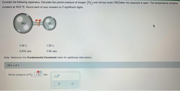 Solved Consider the following apparatus. Calculate the | Chegg.com