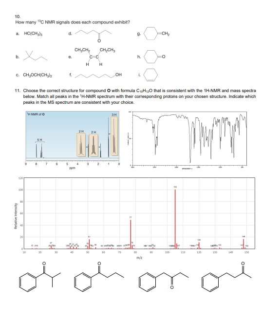 Solved How many ?13C ﻿NMR signals does each compound | Chegg.com
