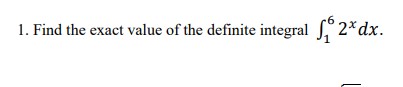 Solved Find the exact value of the definite integral | Chegg.com