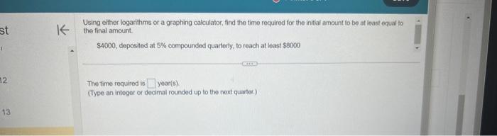 Solved Using either logarithms or a graphing calculator, | Chegg.com