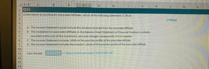 Solved Under equity accounting for associates/atfiliates, | Chegg.com