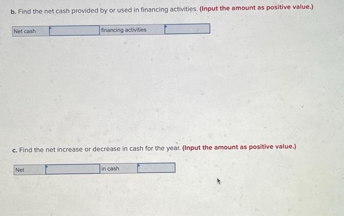 Solved The following is cash flow data for Rocket Transport: | Chegg.com