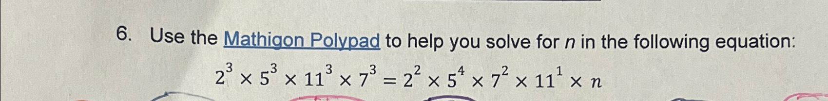 Solved Use the Mathigon Polypad to help you solve for n ﻿in | Chegg.com
