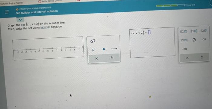 Solved Graph the set {x∣x