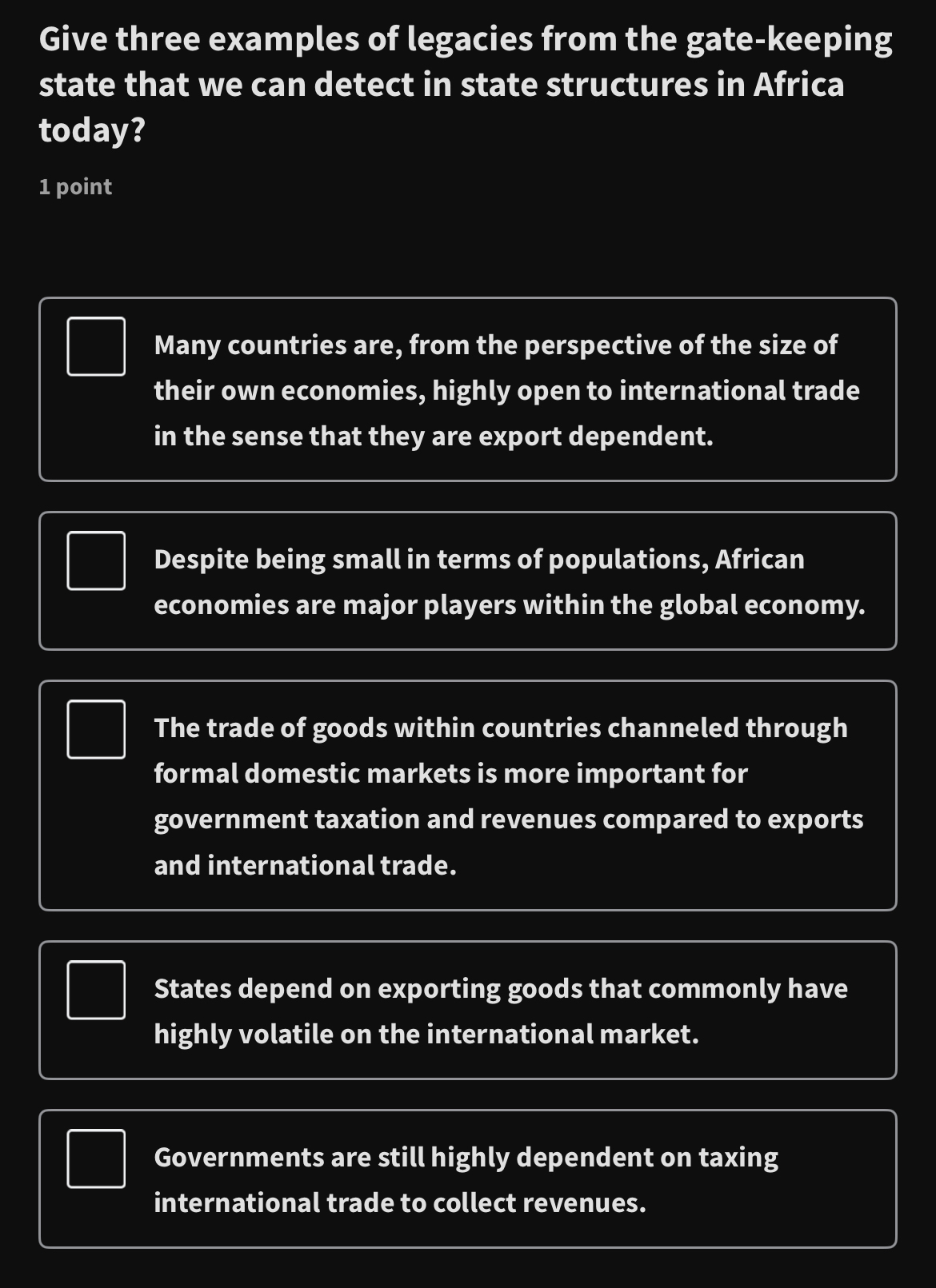 Solved Give three examples of legacies from the gate-keeping | Chegg.com