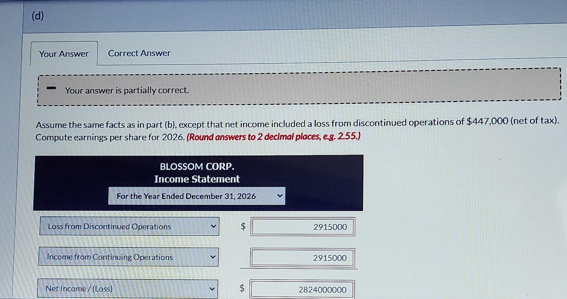 Solved On January 1, 2026, Blossom Corp. had 480,000 shares | Chegg.com
