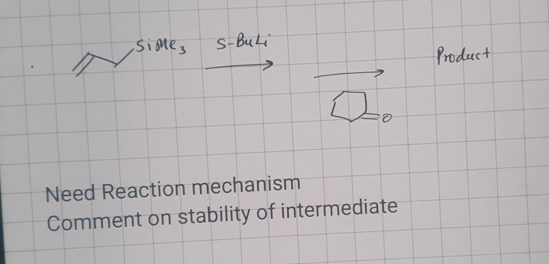 Solved Product Need Reaction mechanism Comment on stability | Chegg.com