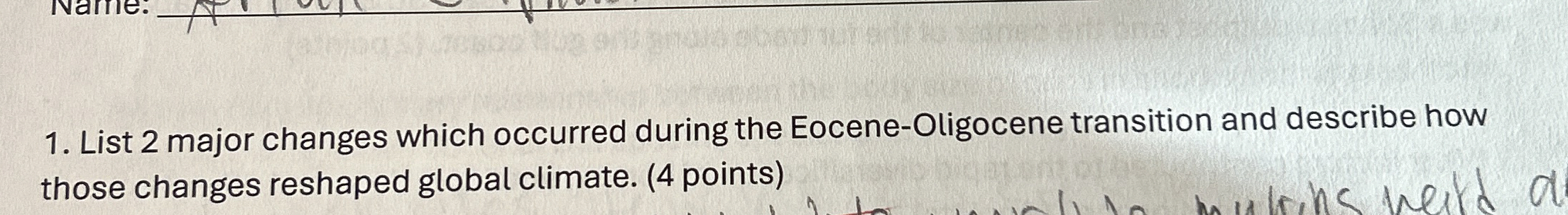 Solved List 2 ﻿major changes which occurred during the | Chegg.com