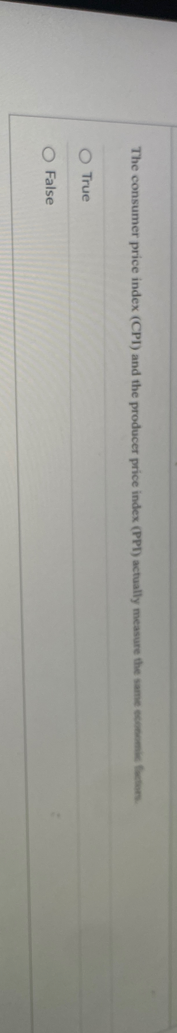 Solved The consumer price index (CPI) ﻿and the producer | Chegg.com