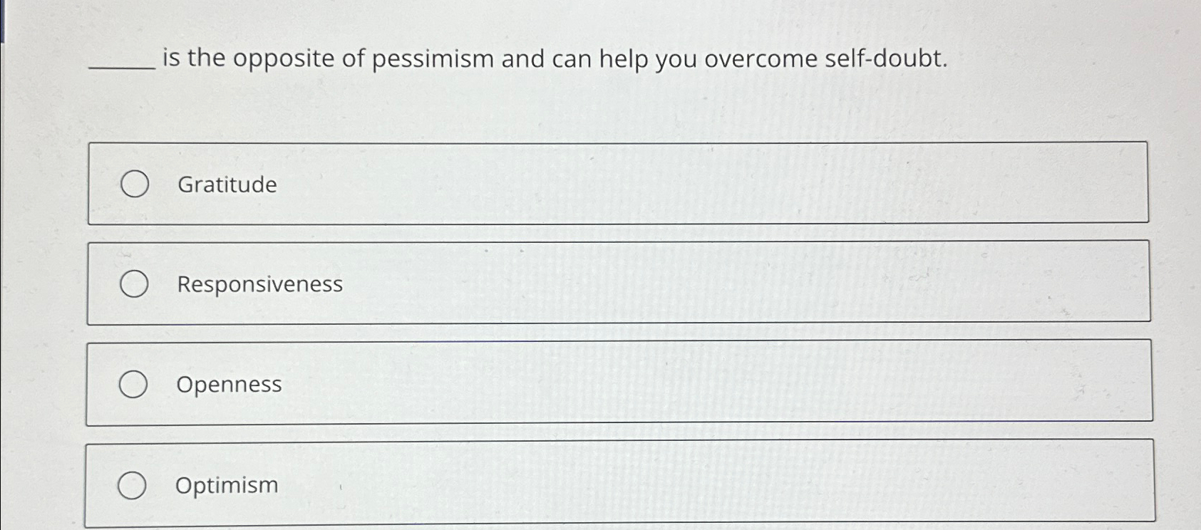 Solved is the opposite of pessimism and can help you | Chegg.com