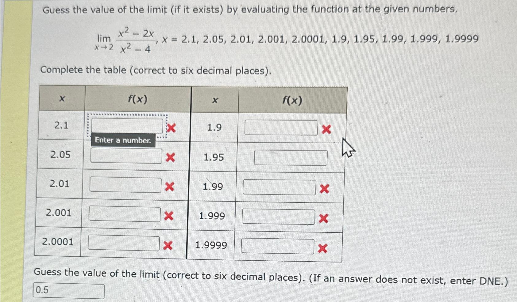Solved Guess the value of the limit (if it exists) ﻿by | Chegg.com