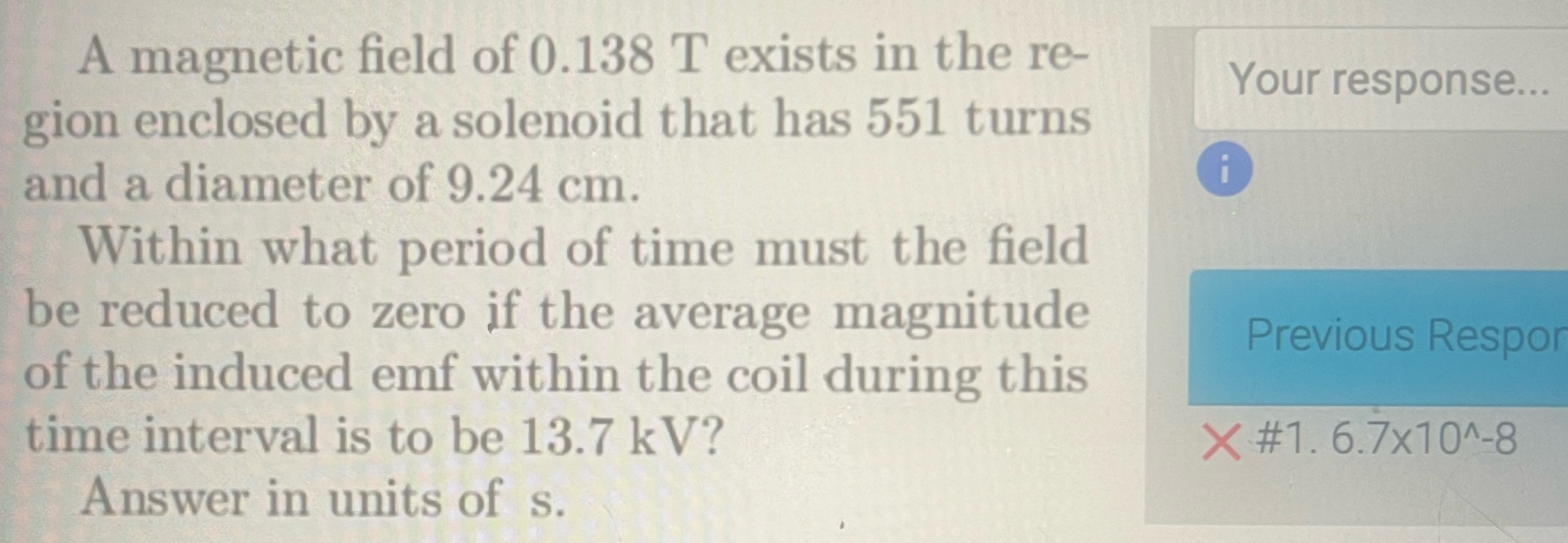Solved A magnetic field of 0.138T ﻿exists in the region | Chegg.com